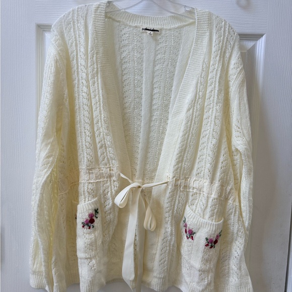 For Love And Lemons | Sweaters | For Love And Lemons Cream Cardigan ...